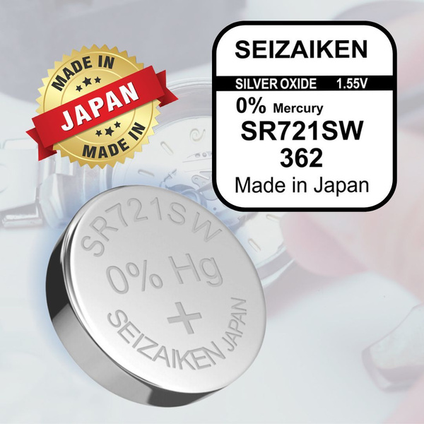 Батарейка часовая (для часов) Seizaiken (Seiko) SR 721SW (SR721SW) 362 ...