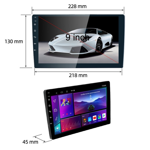 TOYOUSONIC Устройство головное, диагональ: 9", 2 DIN, 4ГБ/64ГБ купить на OZON по низкой цене ...