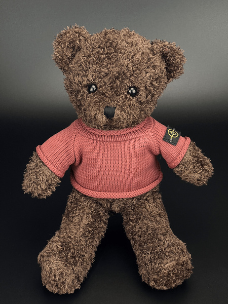 Плюшевый медведь в свитере Stone Island, мишка Stone, игрушка Стоник ...