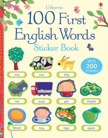 100 First English Words Sticker Book - купить с доставкой по выгодным ...