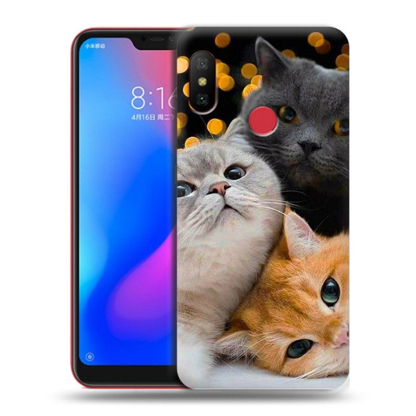 Дизайнерский силиконовый чехол для Xiaomi Mi A2 Lite Коты - купить с ...