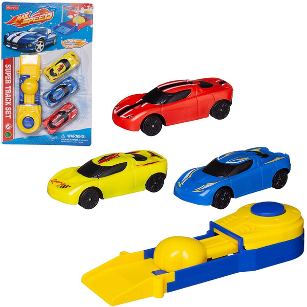 Набор машинок Junfa 3 шт, с пусковым устройством, 6х3х3 см (WA-11631) - купить с доставкой по ...