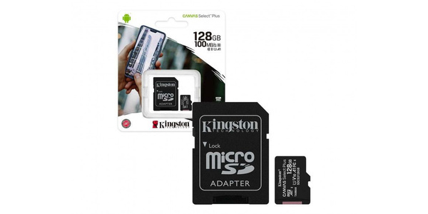 Карта памяти micro SD XC Kingston Canvas Select Plus 128 ГБ ...