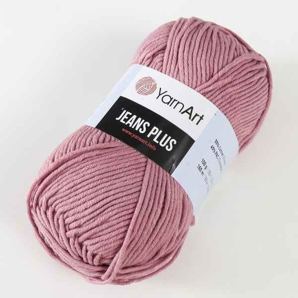 YarnArt, Пряжа "Jeans plus" 55% хлопок, 45% акрил 160 метров/100 грамм ...