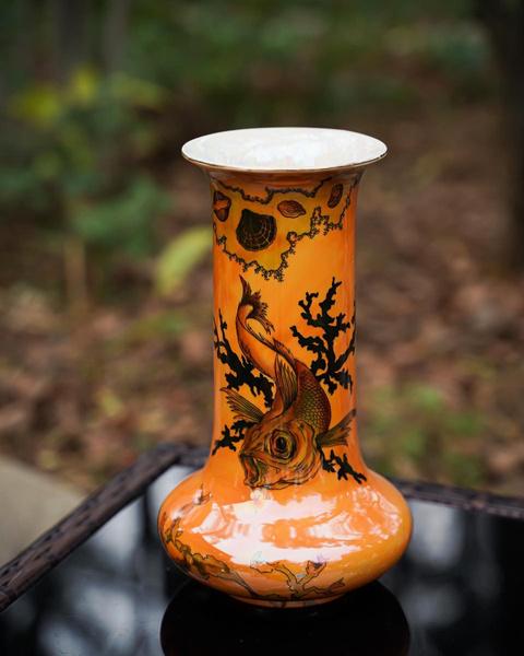 Crown Ducal старинная ваза с карпом Кои, Англия, 1880-1890 гг. купить по низким ценам в интернет ...