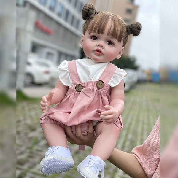 Кукла Реборн Силиконовая Девочка 55 см можно купаться в воде ...