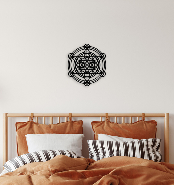 Украшение настенное интерьерное Wooden Decor Shop Куб Метатрона Круглый купить по доступным