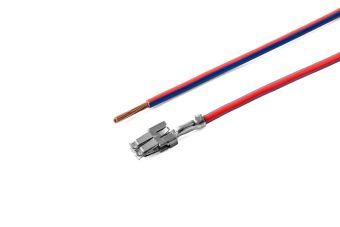 Контакт гнездовой "Лира" 4,8 клемма электропроводки с проводом AX411-02 ...