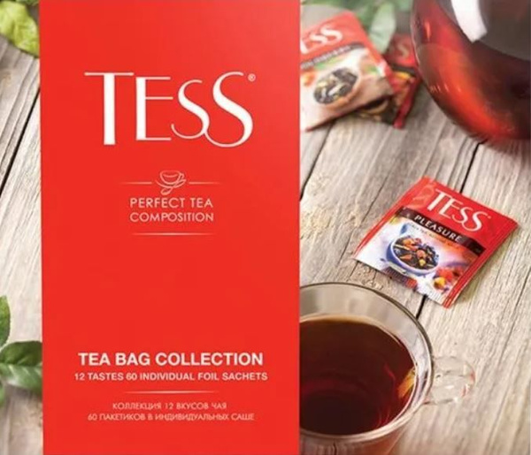 Чайный подарочный набор Tess Tea Collection 12 видов 60 пакетиков ...