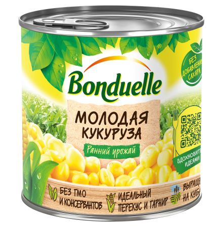 БОНДЮЭЛЬ Кукуруза молодая 425мл.*3шт. - купить с доставкой по выгодным ...
