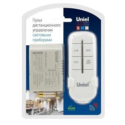Пульт управления светом 2 канала 1000Вт. Uniel - купить с доставкой по ...