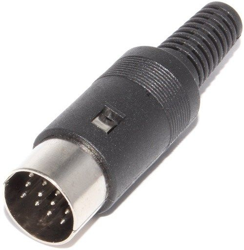 Разъем DIN 13 pin "штекер", на кабель - купить с доставкой по выгодным ...