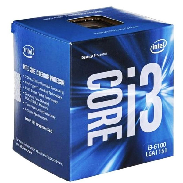 Процессор Intel Core i3 6-го поколения, BOX (с кулером), 2 яд., 3.7 ГГц купить по низкой цене с ...