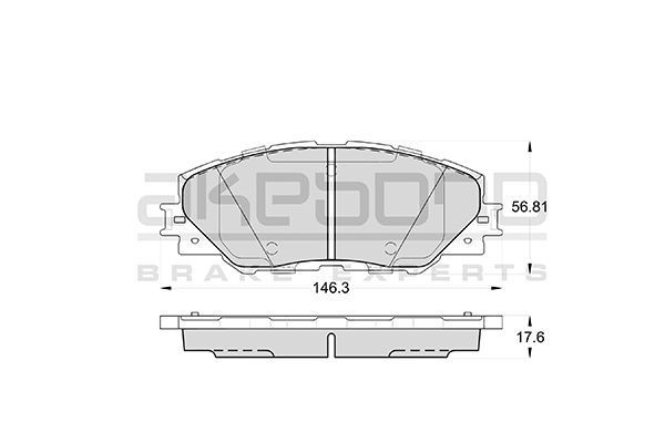 Колодки тормозные дисковые передние ПОДХОДЯТ ДЛЯ Toyota RAV4 05> AN ...