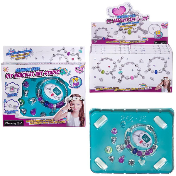 Набор для создания украшений Junfa "Собери браслетик", пластик, в блистере (WK-14518) - купить с ...