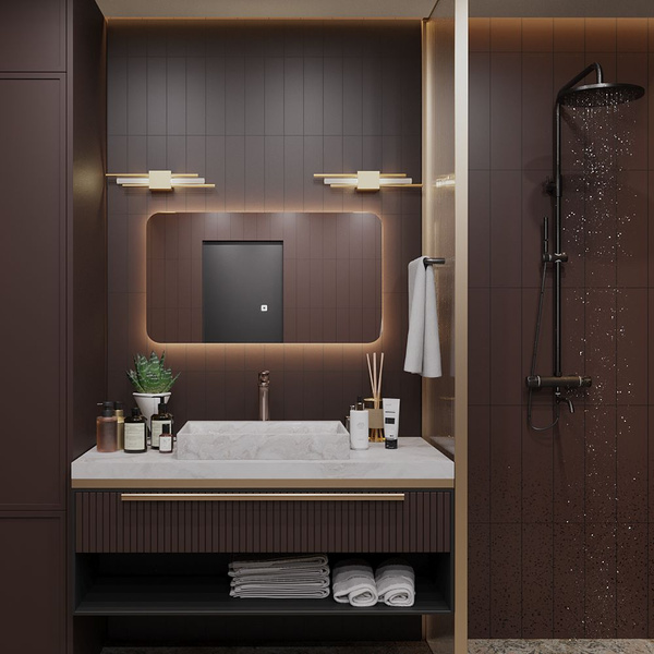 Зеркало для ванной Alias "PR" прямоугольное, 120 см х 60 см Настенное купить c доставкой на OZON ...