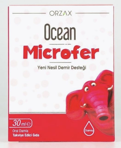 Ocean Microfer Damla, ORZAX, Железо (Детям), 30 мл - купить с доставкой ...