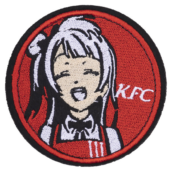 Нашивка, шеврон, патч (patch) KFC тян, размер 8*8 см, 1 шт. - купить с ...