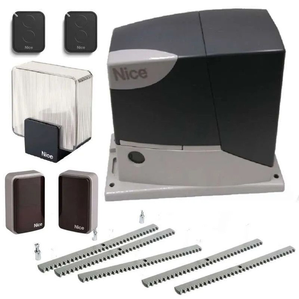 Автоматика для откатных ворот Nice RD400KIT2/ROA-5 (Комплект: привод, 2 пульта, фотоэлементы ...