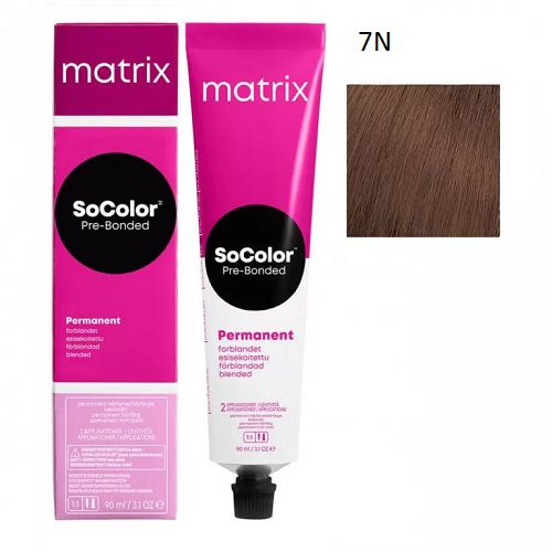 Крем краска MATRIX SoColor Pre-Bonded 7N, 90 мл - купить с доставкой по ...