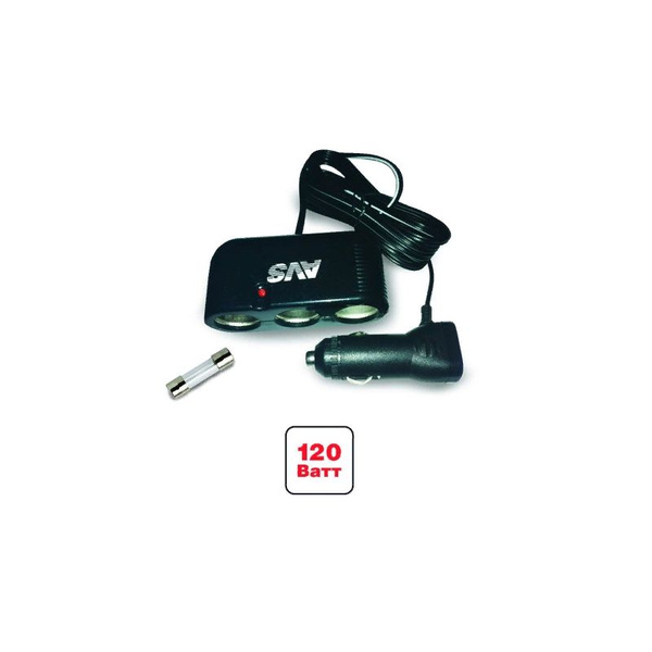 Разветвитель прикуривателя 12/24V (на 3 выхода) AVS CS301 43234 купить по низкой цене с ...