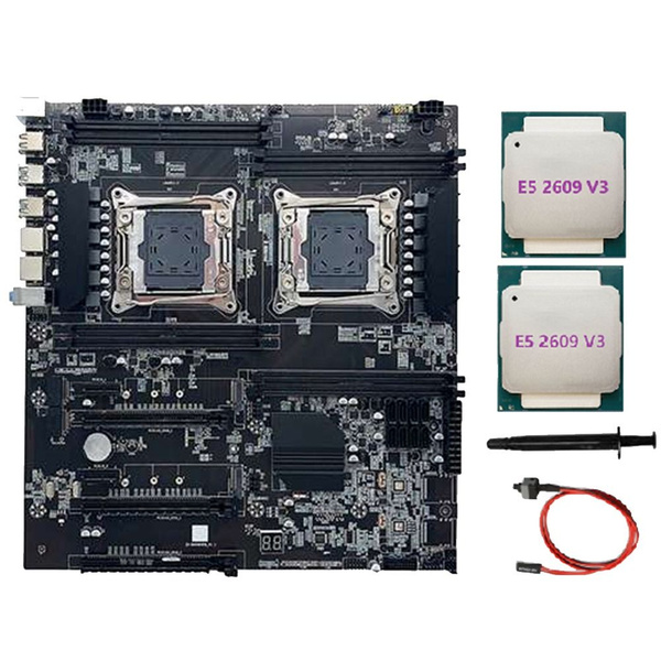 Материнская плата X99 с двумя сокетами LGA2011-3, поддержка двух ЦП ...