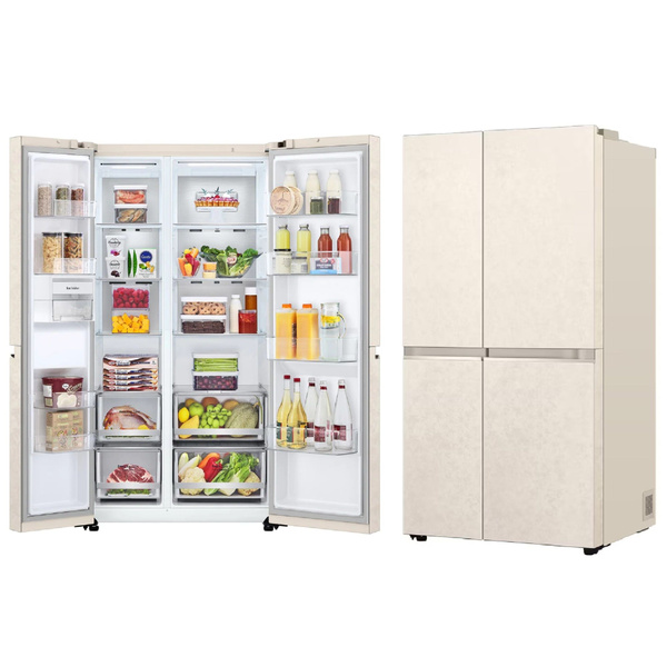 Холодильник LG GC-B257SEZV, бежевый - купить по доступной цене в ...