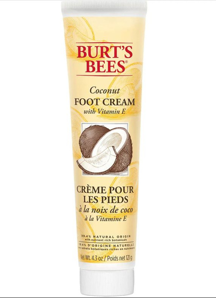 Burts Bees-Крем для ног, содержащий кокосовый орех и витамин Е 120 гр ...