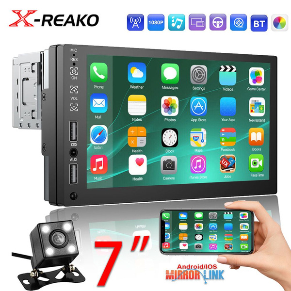 Автомагнитола магнитола MP5 1 din 7" дюймов + камера (Bluetooth,USB,AUX ...