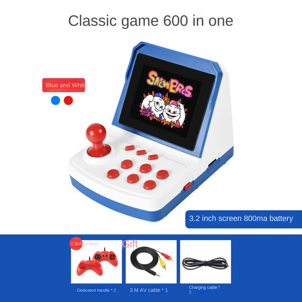 Игровая консоль POWKIDDY A6 Plus + игровая ручка, 3,5-дюймовый TFT ...