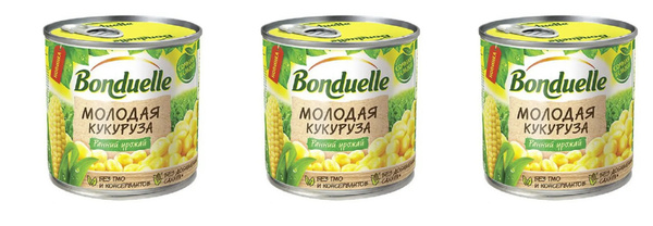 Bonduelle Кукуруза,425 мл,3 шт купить на OZON по низкой цене (881761166)