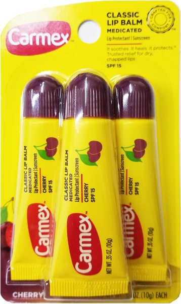Carmex, Набор бальзамов для губ КАРМЕКС, SPF 15, 3 шт. по 10 гр ...