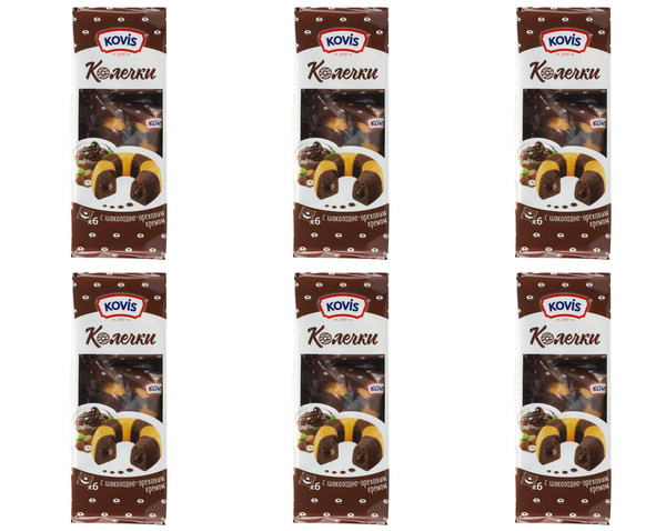 Kovis Колечки сдобные с шоколадно ореховым кремом,240 г,6 шт купить на ...