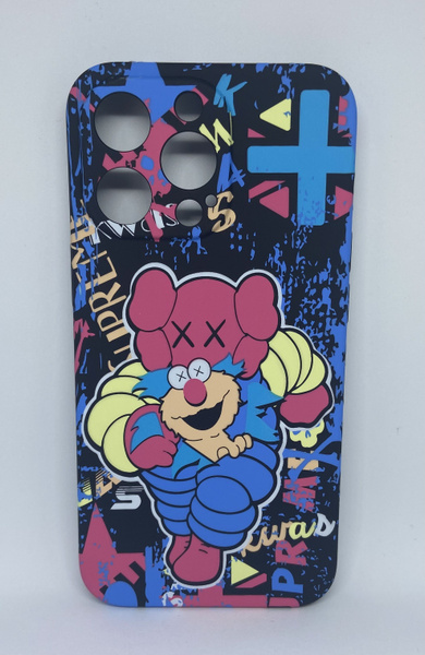 Светящийся силиконовый чехол Luxo Kaws с флуоресцентным рисунком для ...