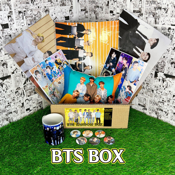 Подарочный набор BTS бокс / BTS BOX / K-POP с Подушкой (32х19х13 см ...