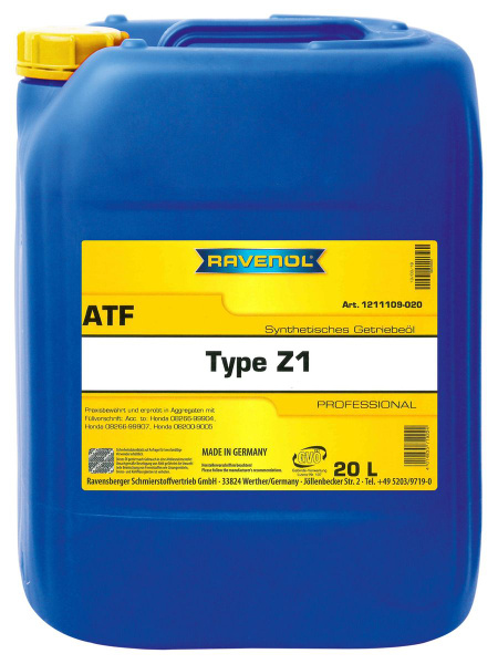 Масло АКПП RAVENOL ATF Type Z1 Fluid 20л - купить по выгодной цене в интернет-магазине OZON ...
