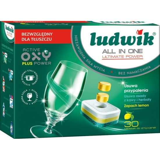 Ludwik ALL in one Ultimate Power Таблетки для посудомоечных машин Лимон ...