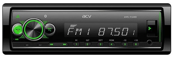 Автомагнитола ACV AVS-916BM Bluetooth, черный - купить в интернет-магазине OZON с доставкой по ...