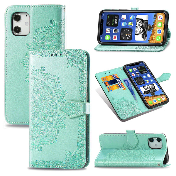 Чехол на Apple iPhone 12 mini Айфон 12 mini,Кожаный,книжка с магнитом ...