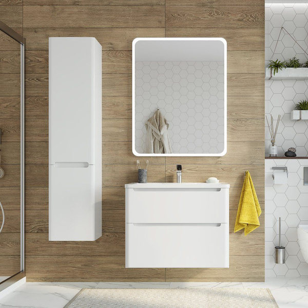 Мебель для ванной комнаты STWORKI Монтре 80 белая купить на OZON по низкой цене (1178923663)