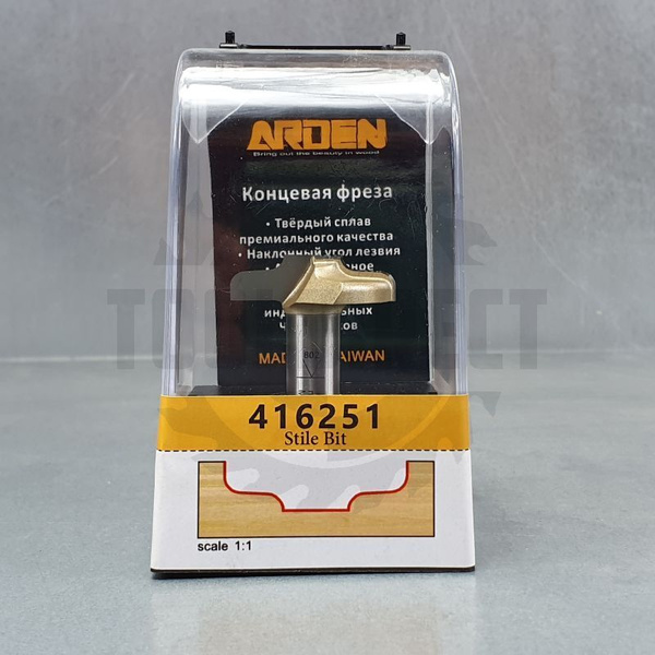Фреза Arden филеночная R-3.2 D-35 (d-12.5)x9.5x49 S-12 Z2 HW - купить ...