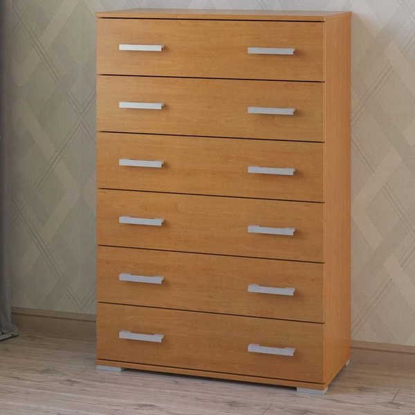 Комод Зеленоградская мебельная фабрика Комод 87, 80x37.4x120.8 см, 6 ящ ...