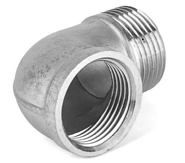 Отвод нержавеющий Вр/Нр Ду 40 (1 1/2") AISI 304 резьбовой 90 град ...