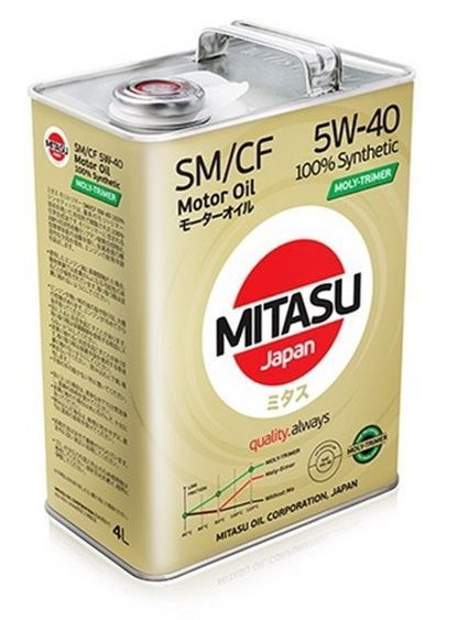 Масло моторное MITASU 5W-40 Синтетическое - купить в интернет-магазине OZON (1311767380)