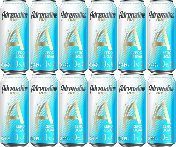 Напиток энергетический Adrenaline Rush Zero тонизирующий безалкогольный ...
