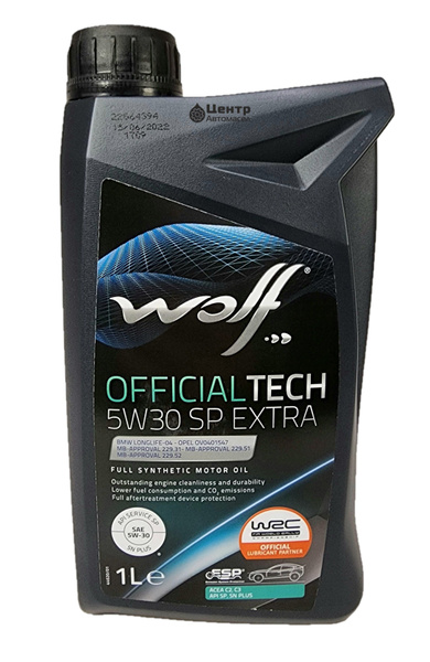 Масло моторное Wolf 5W-30 Синтетическое - купить в интернет-магазине ...