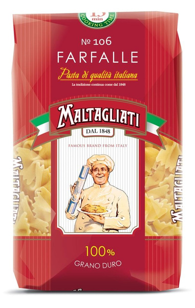 Макароны Maltagliati Farfalle 450г х3шт - купить с доставкой по ...