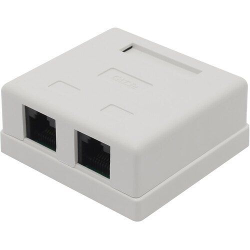 Розетка компьютерная внешняя двойная RJ-45 кат.5 - купить по низкой ...