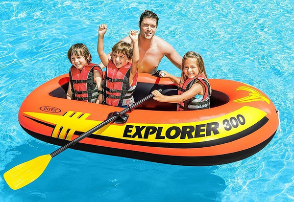 Надувная лодка 211х117х41 см, Explorer 300, 3-х местая, от 6 лет, до ...