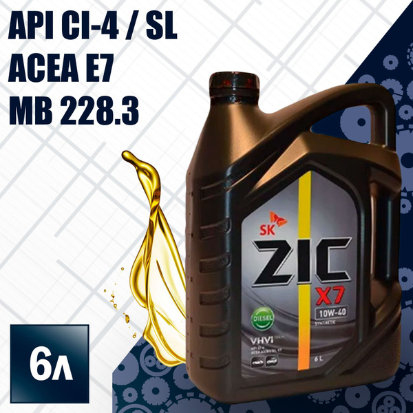 Масло моторное ZIC 10W-40 Синтетическое - купить в интернет-магазине ...